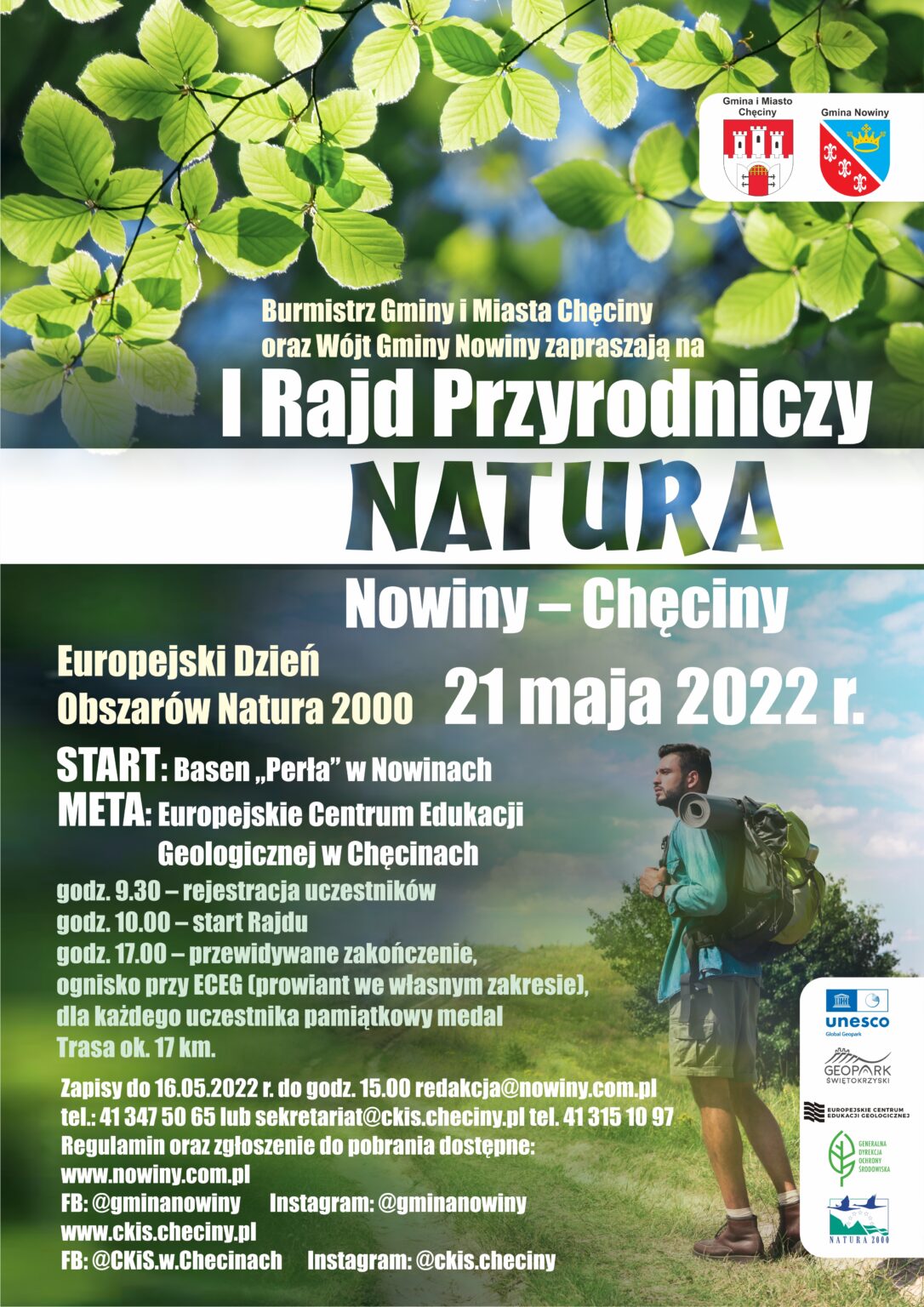 I Rajd Przyrodniczy NATURA Nowiny – Chęciny – Gmina Nowiny